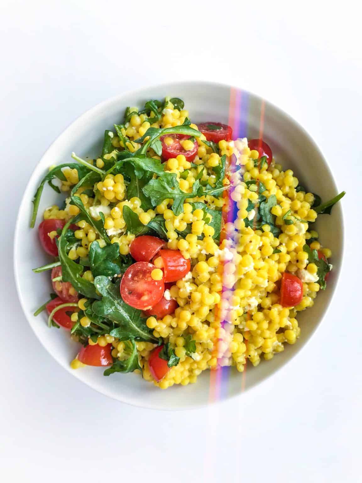 Turmeric Pearl Couscous Salad - STARSEED KITCHEN